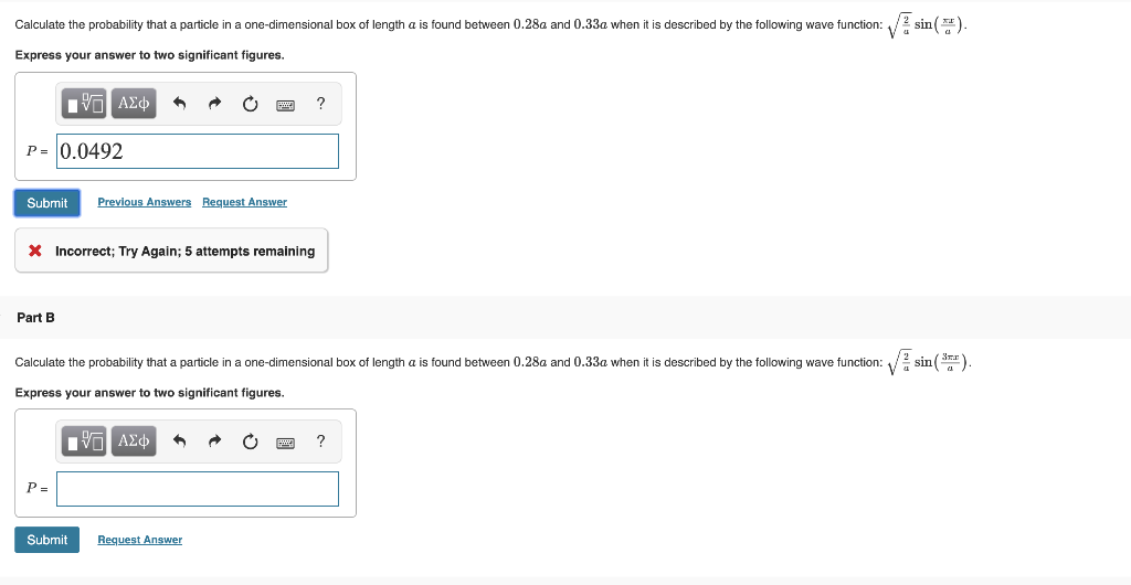 Solved: Calculate The Probability That A Particle In A One... | Chegg.com