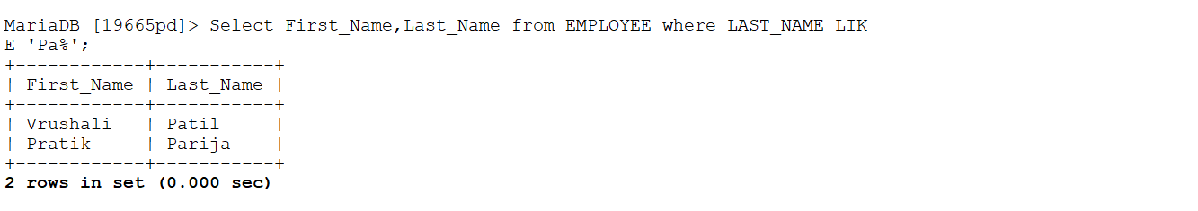 Solved MariabB [19665pd] > select Sum(Gross_Salary) from | Chegg.com