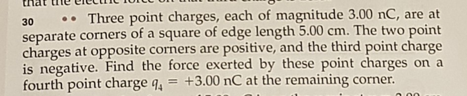 Solved hat the erectic Three point charges, each of | Chegg.com