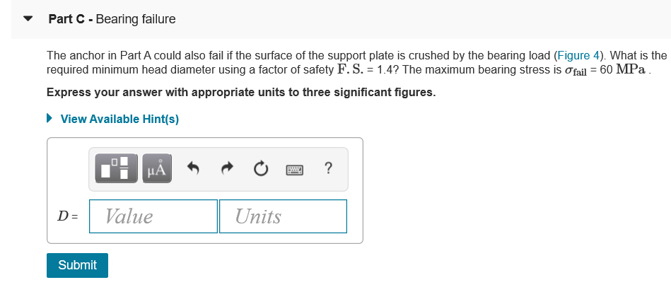 Solved Review Part A - Failure in tension Learning Goal To | Chegg.com