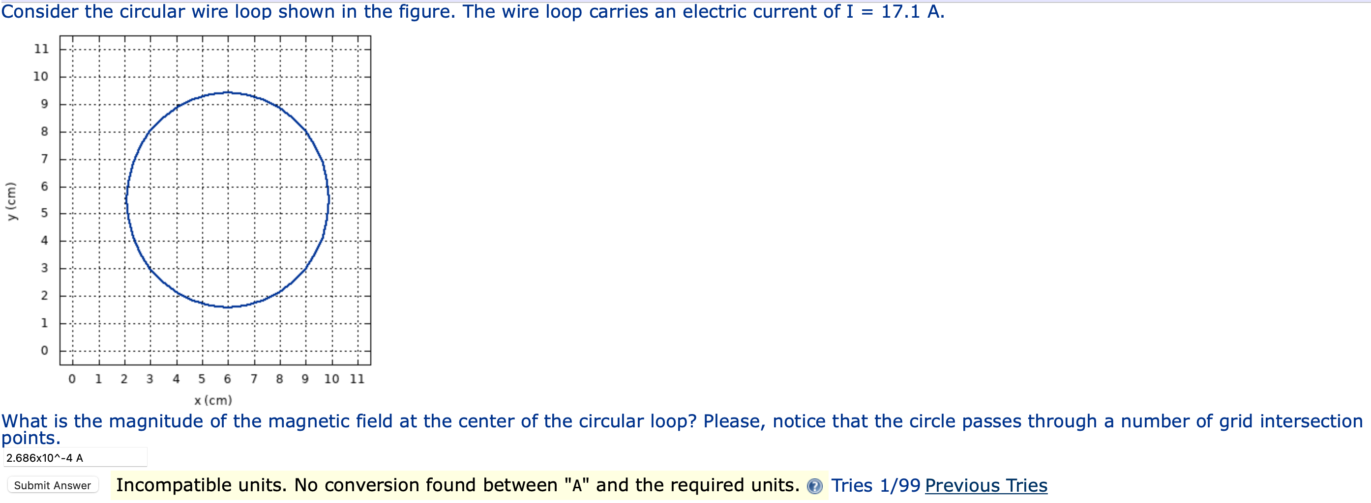 Solved Consider the circular wire loop shown in the figure. | Chegg.com