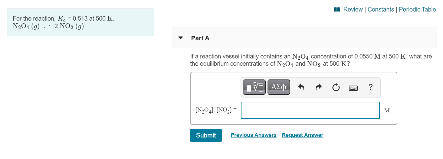 Solved n Review Constants Periodic Table For the reaction, | Chegg.com