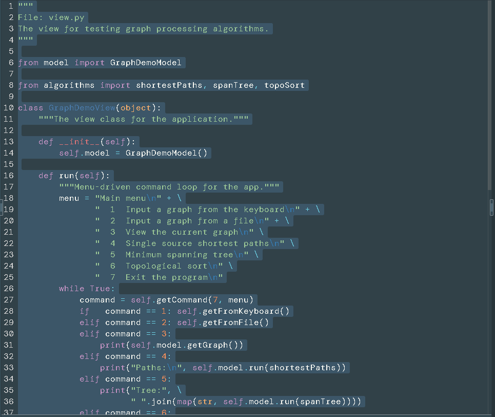 Solved In the algorithms.py file, complete the following:Be | Chegg.com