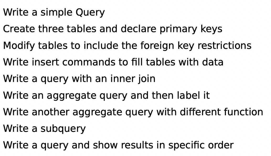 Solved Write a simple Query Create three tables and declare | Chegg.com