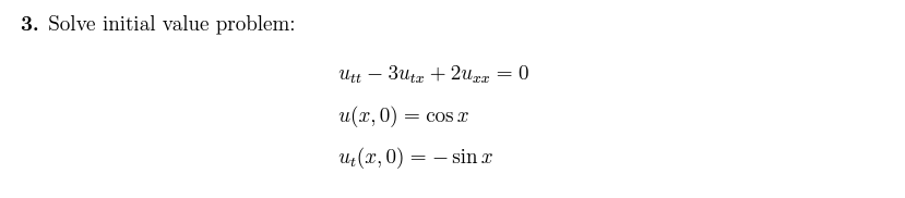 Solved 3. Solve initial value problem: | Chegg.com