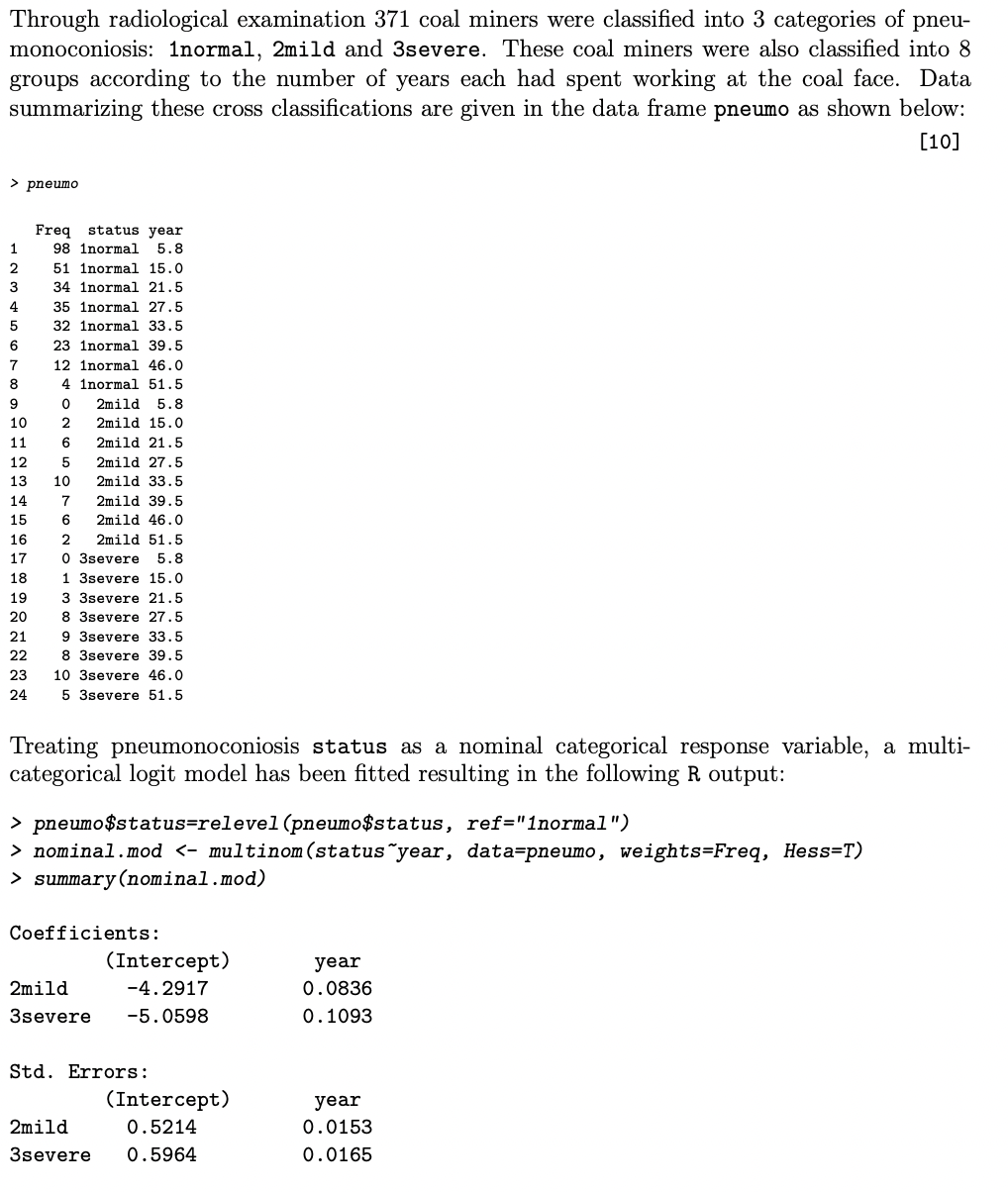 Solved Write down the model fitted in the R output. You need | Chegg.com