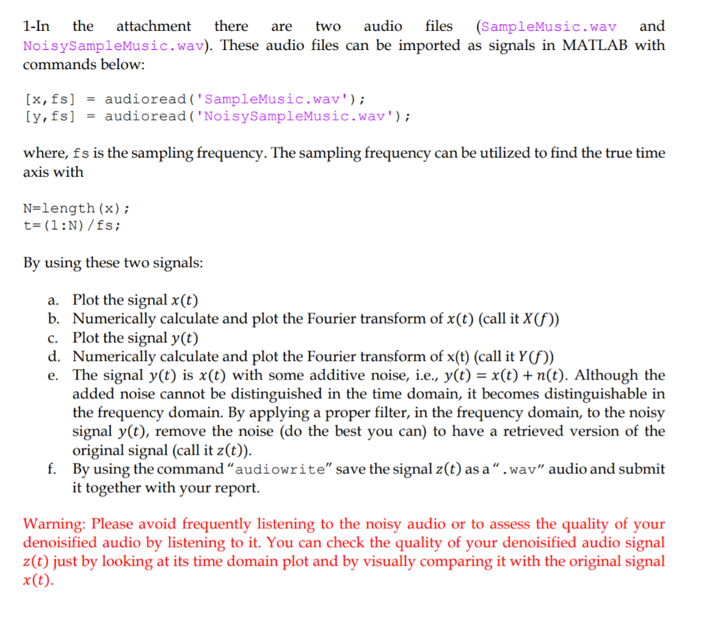 I can not upload audio files here, you man use any | Chegg.com