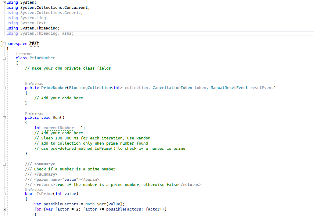 Solved complete filling the C# code by requirements in the | Chegg.com