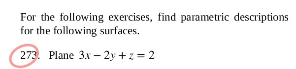 Solved For the following exercises, find parametric | Chegg.com
