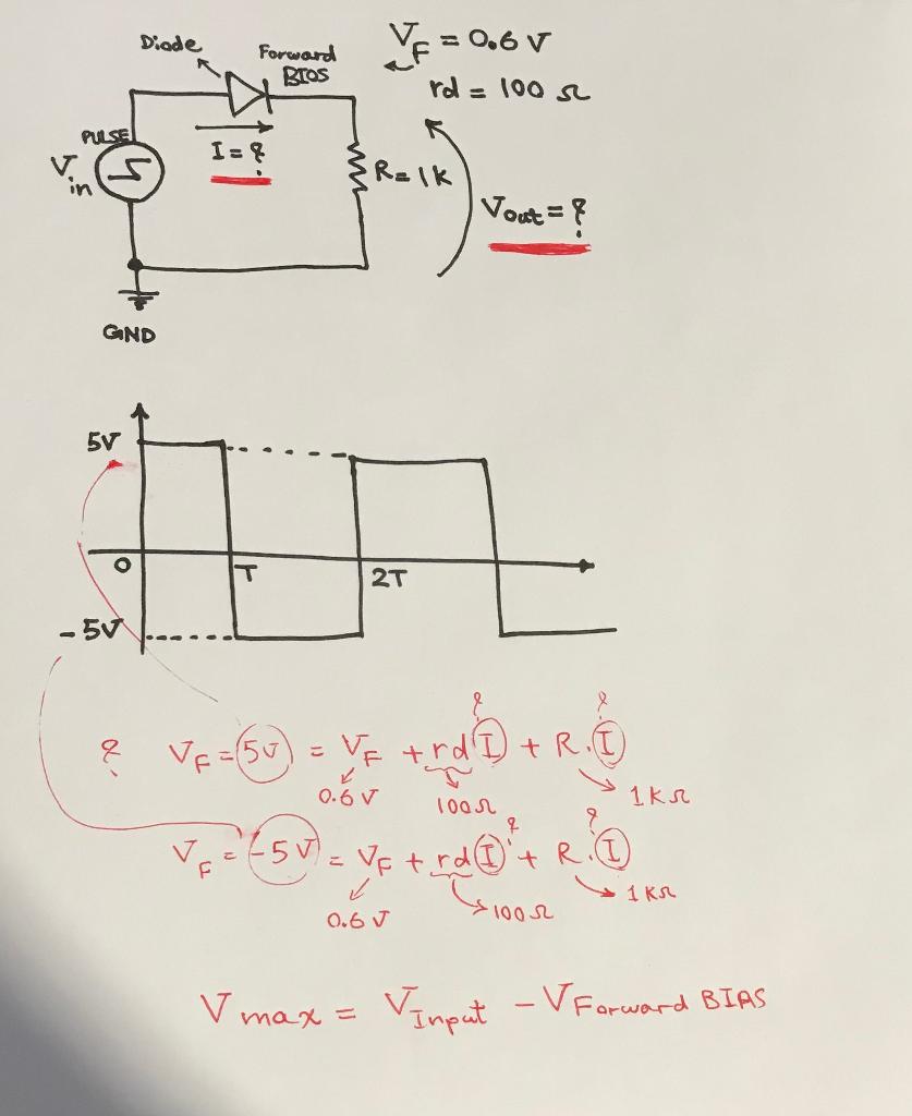 Solved Required to find I (Current) and the Vout (Output | Chegg.com