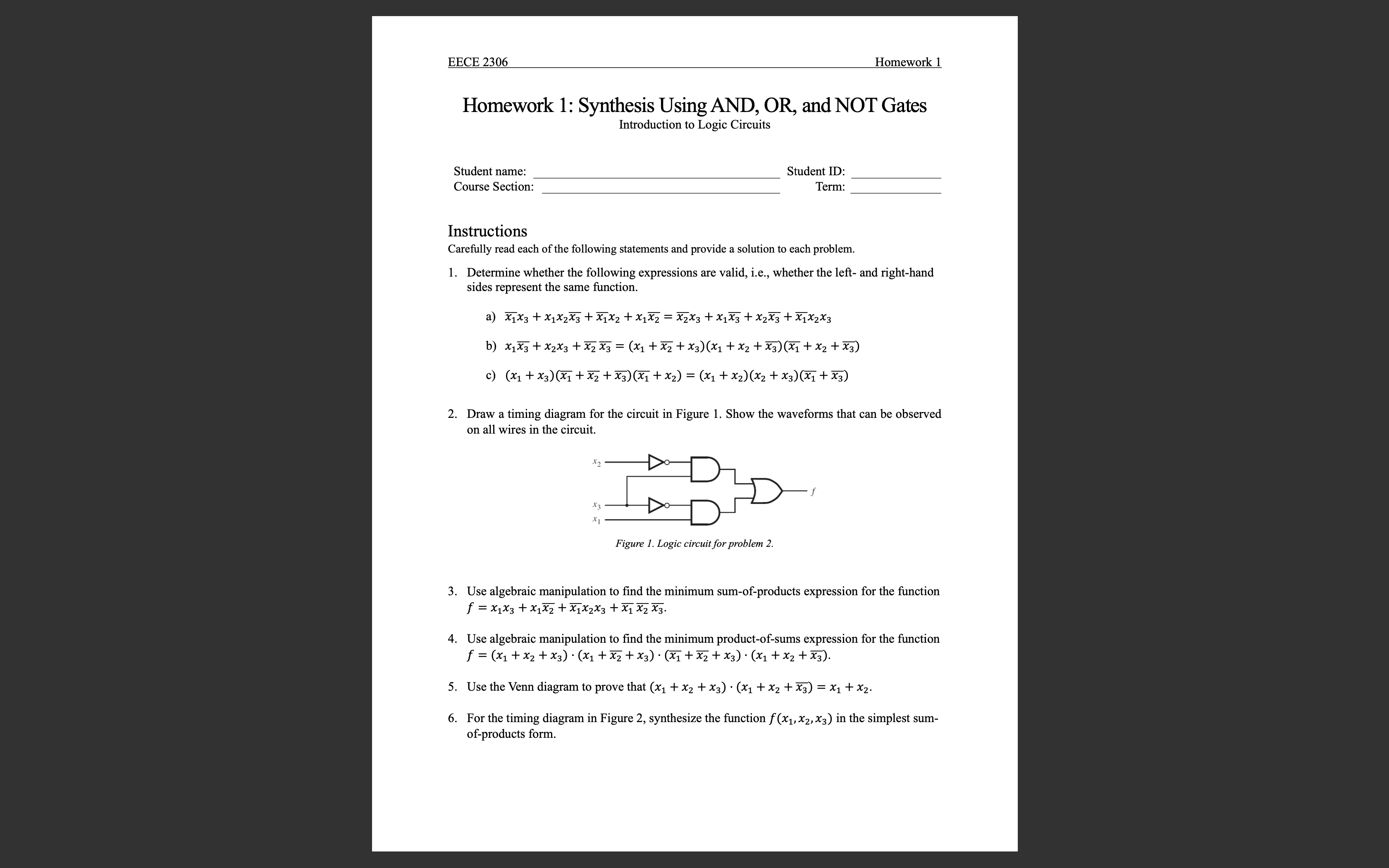 Solved Course Section:Term:InstructionsCarefully read each | Chegg.com