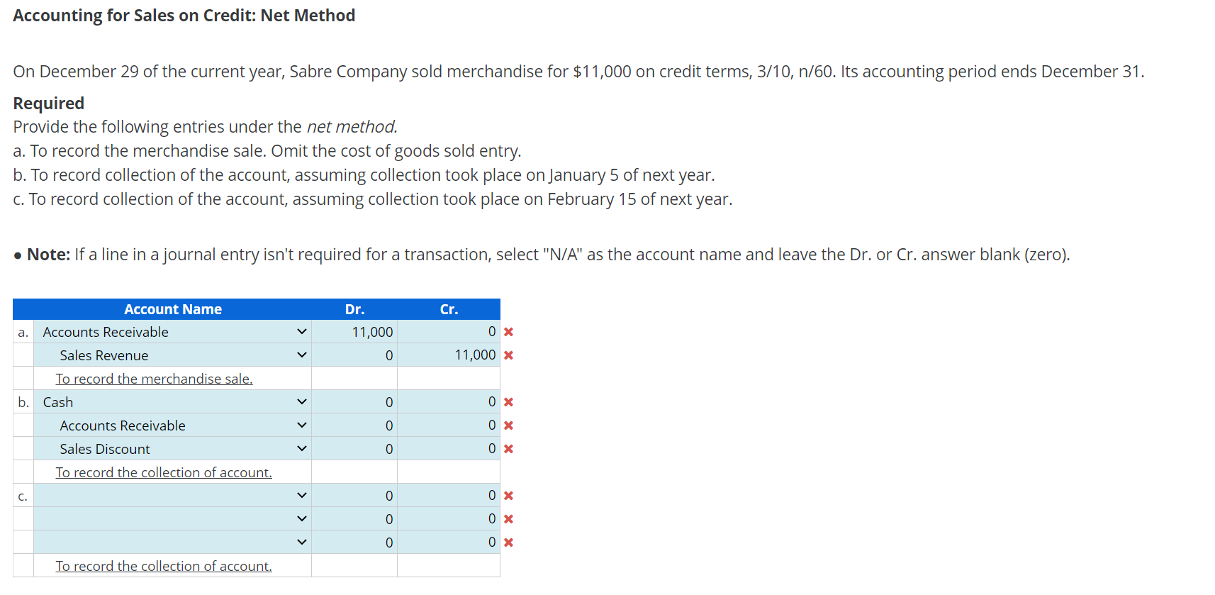 Solved Accounting for Sales on Credit: Net Method On | Chegg.com