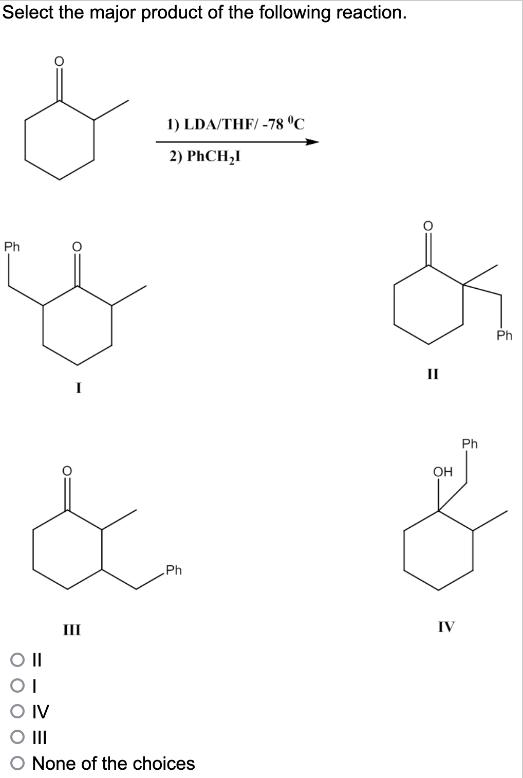 Solved Select the major product(s) of the following | Chegg.com