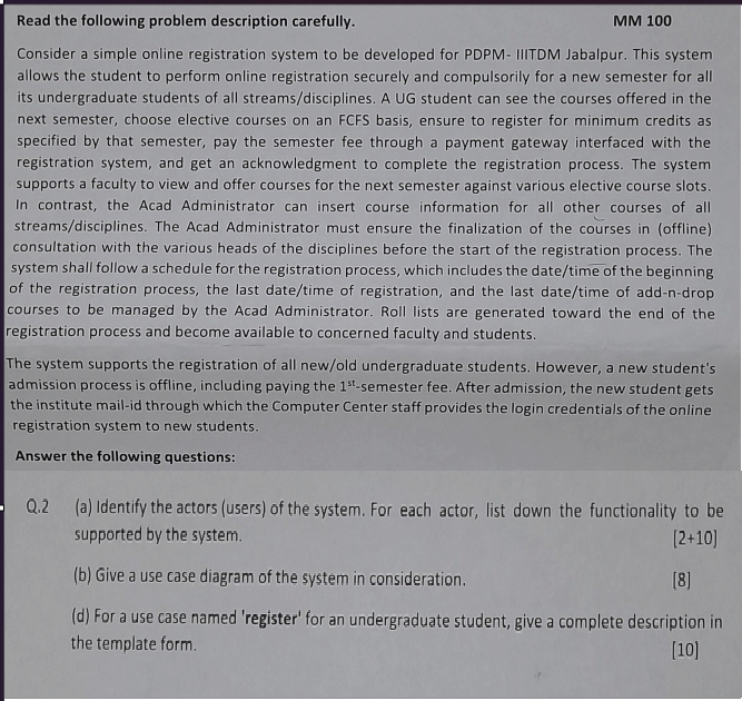 Solved Read the following problem description carefully.MM | Chegg.com