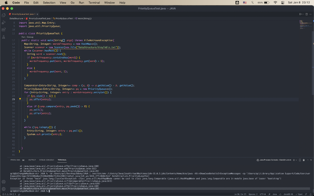 Solved Hi, my code won't execute, seems like something | Chegg.com
