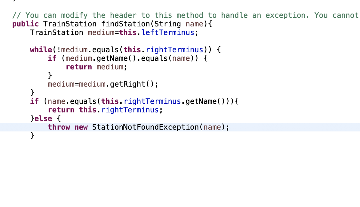 I am writing a java project about find station using | Chegg.com