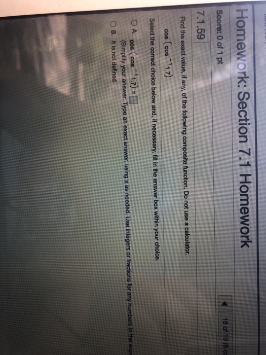 Solved Homework Section 7 1 Homework Score 0 Of 1 Pt