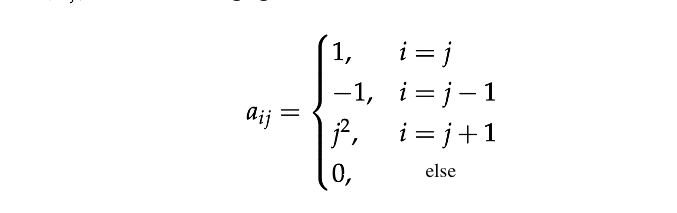 Solved The matrix An=(aij) is given.Show the determinant of | Chegg.com