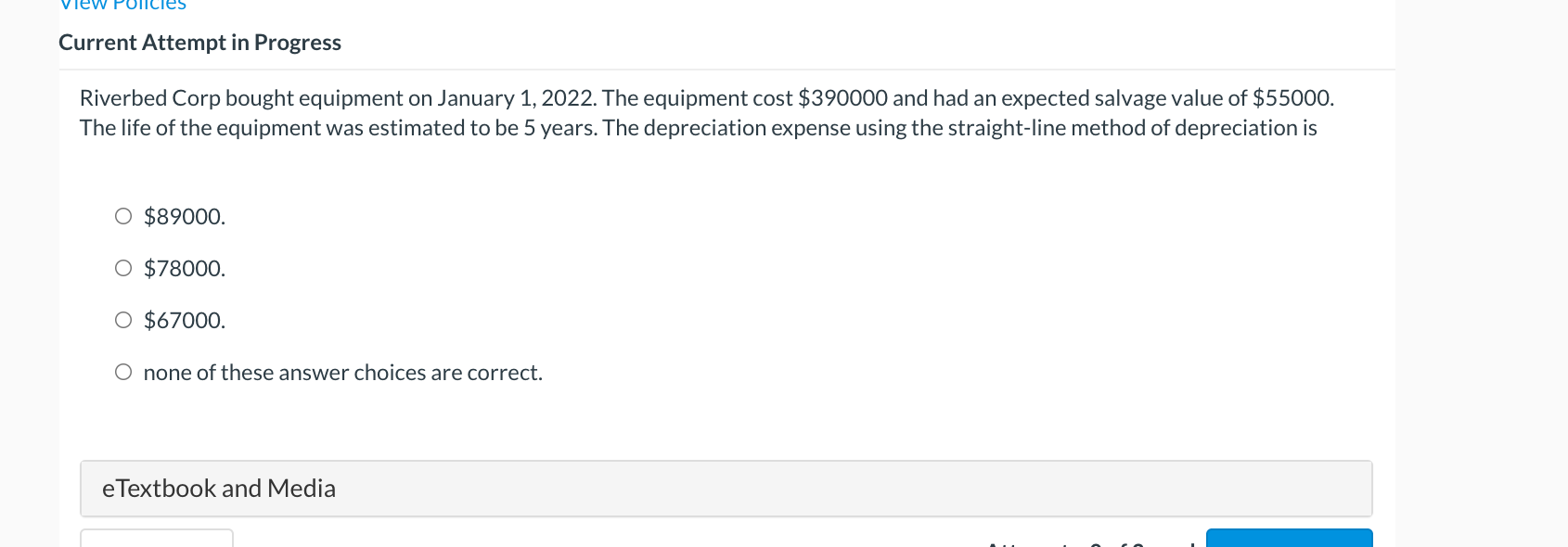 Solved view Olicles Current Attempt in Progress Riverbed | Chegg.com