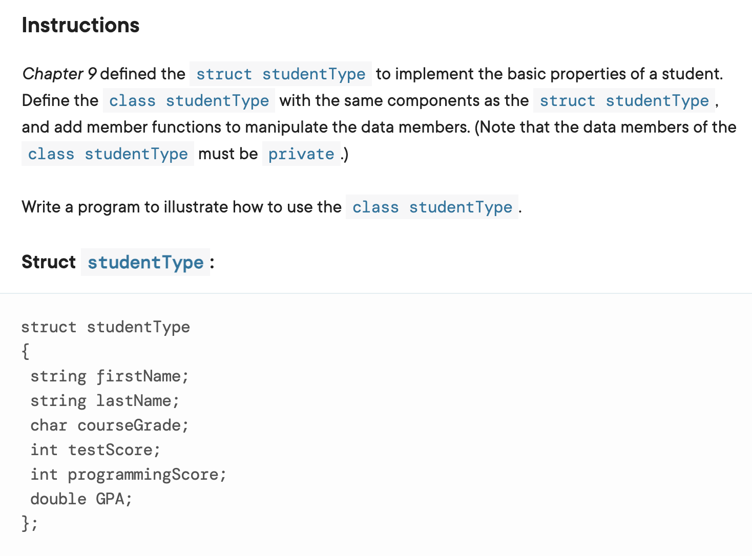 Solved Can someone please rewrite my code because my setters | Chegg.com