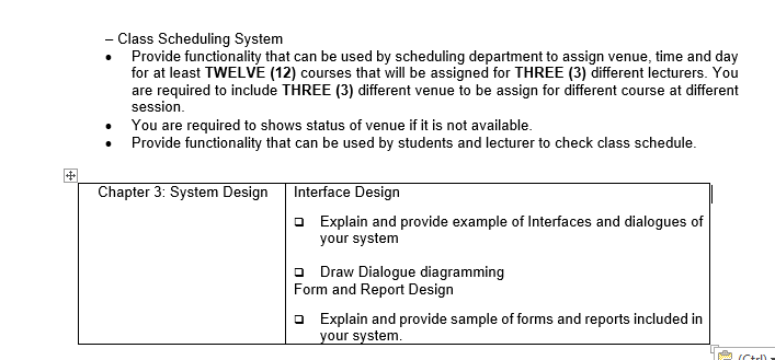 Solved - Class Scheduling System Provide functionality that | Chegg.com