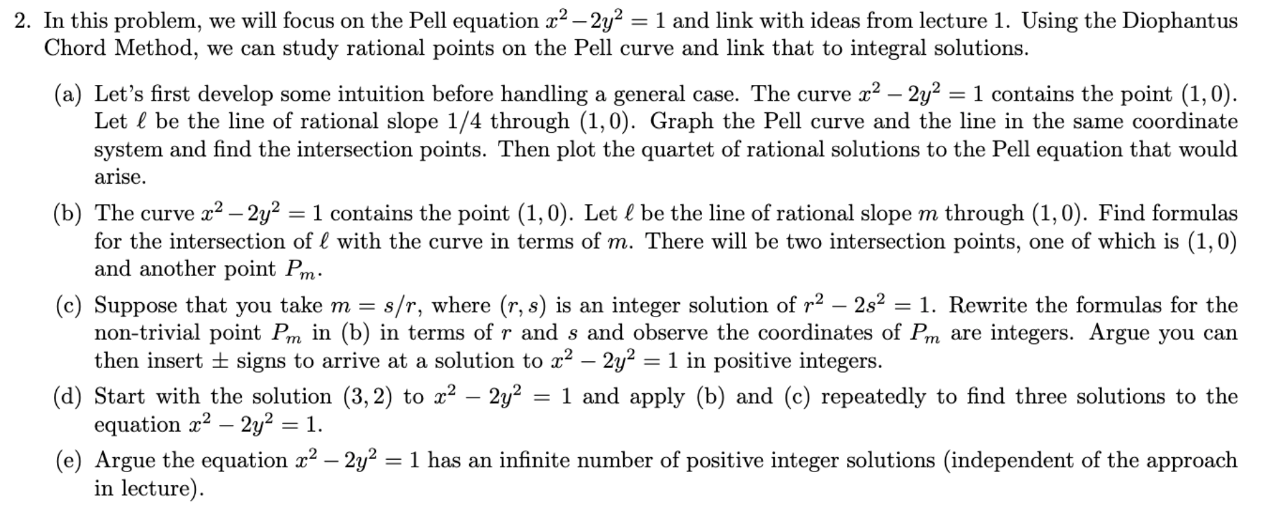 Solved 2. In this problem, we will focus on the Pell | Chegg.com