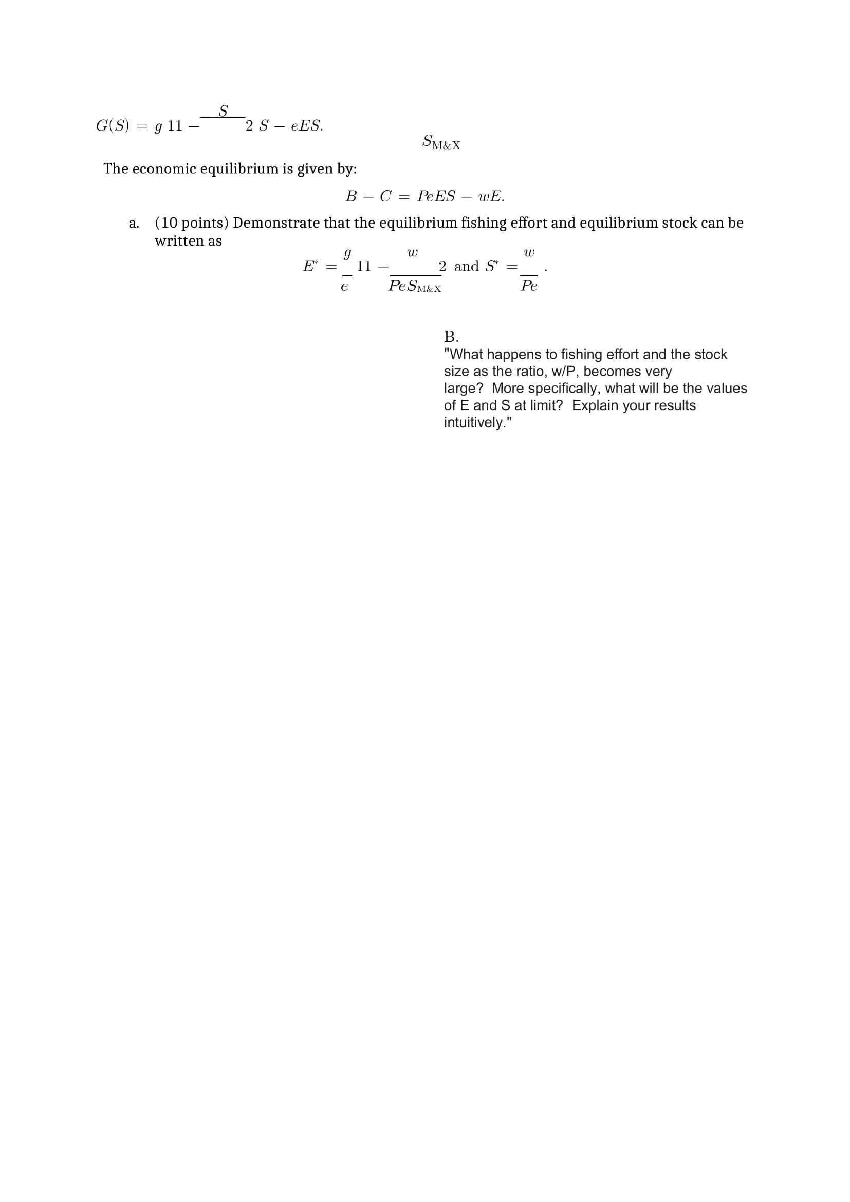 Solved ask an expertG(S)=g11--?S2S-eES.The economic | Chegg.com