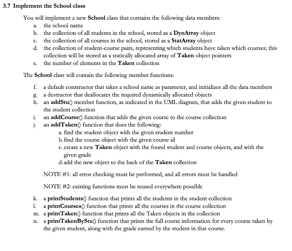 Solved School.h #ifndef SCHOOL_H #define SCHOOL_H #define | Chegg.com