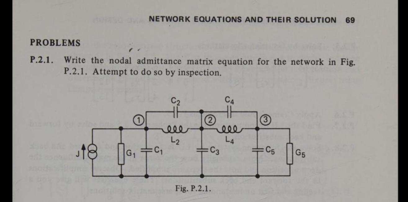 NETWORK EQUATIONS AND THEIR SOLUTIONPROBLEMSP.2.1. | Chegg.com