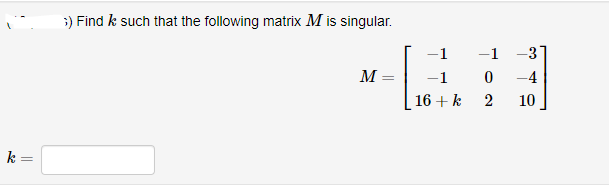 Solved ( For this problem enter matrices using bracket | Chegg.com