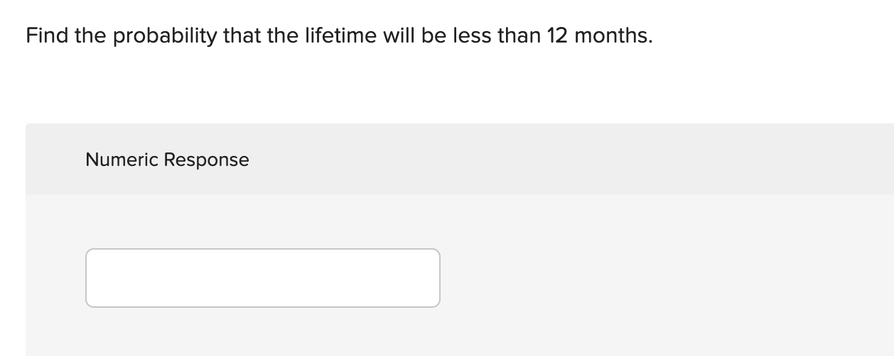 Solved The lifetime in months of a transistor in a certain | Chegg.com
