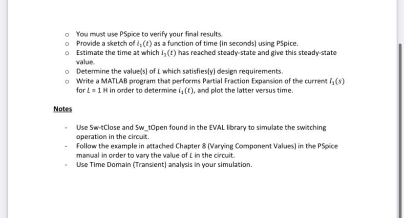 Please do all steps including the PSpice and Matlab | Chegg.com