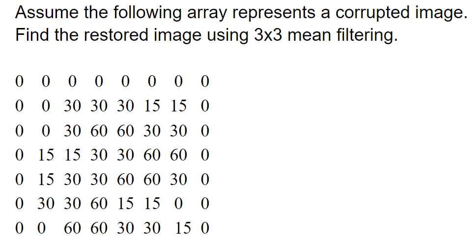 Solved Assume the following array represents a corrupted | Chegg.com