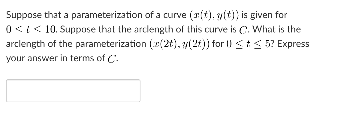 Solved Suppose that a parameterization of a curve (x(t), | Chegg.com