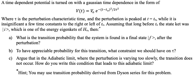 Solved Quantum Mechanics: Topic is Approximation methods | Chegg.com