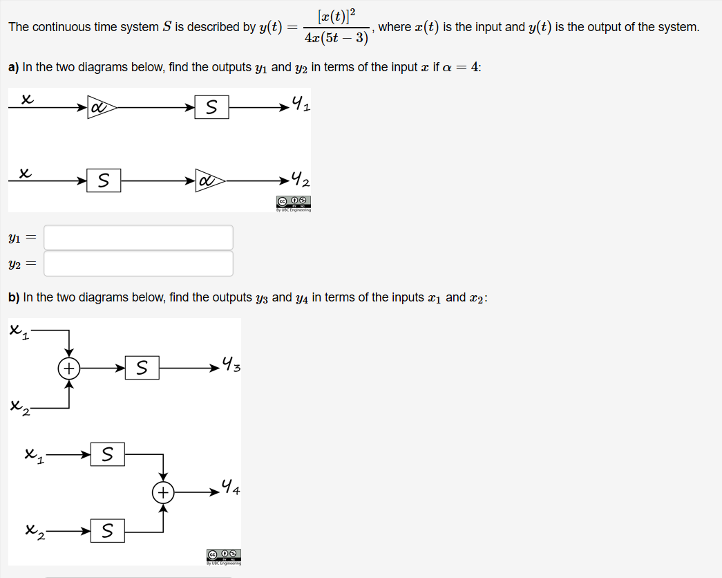Solved The continuous time system SS is described | Chegg.com