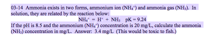 Solved 03-14 Ammonia exists in two forms, ammonium ion | Chegg.com