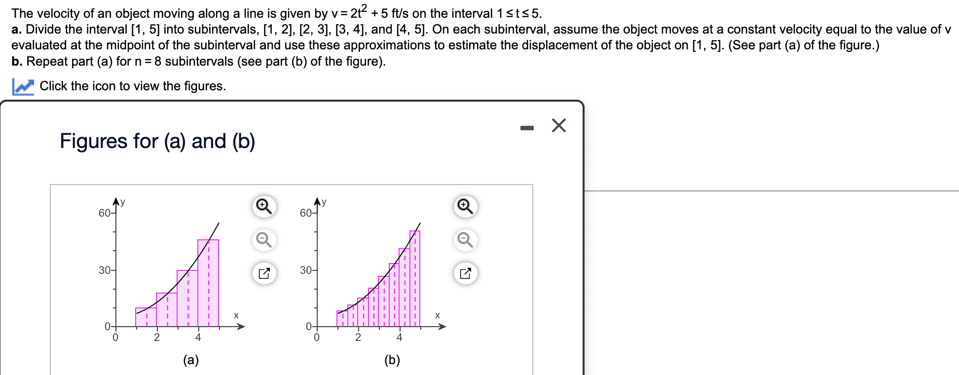 Solved The velocity of an object moving along a line is | Chegg.com