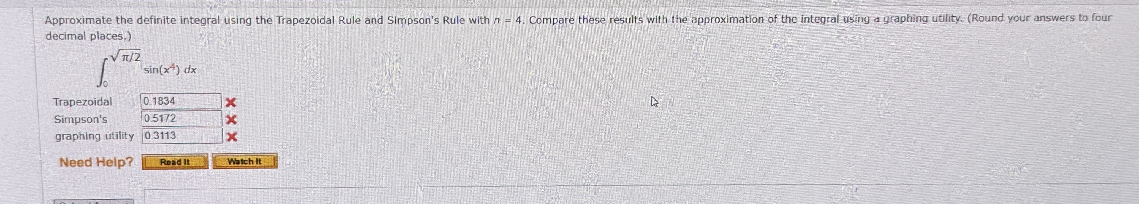 Solved decimal places.) | Chegg.com
