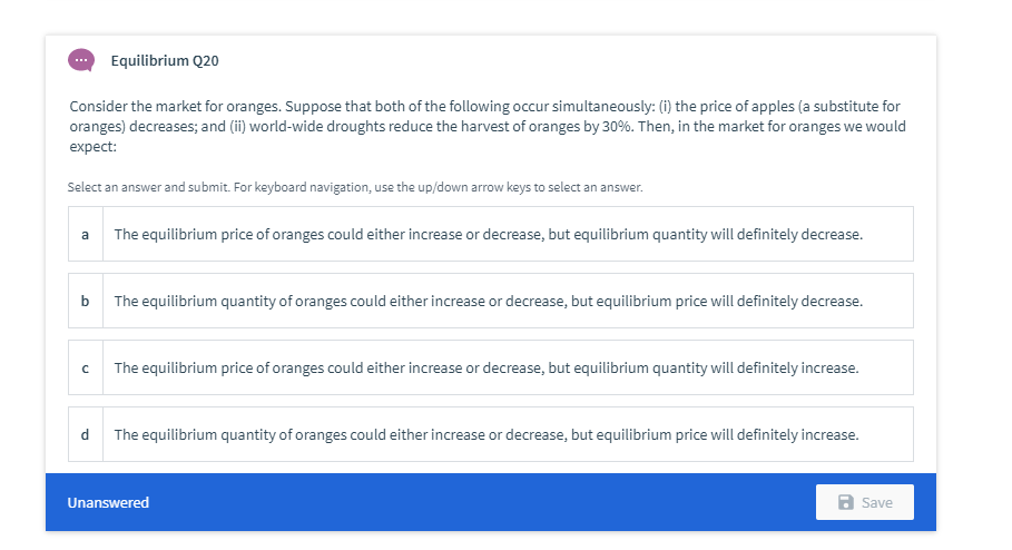 Solved Demand Q13 Which Of The Following Will Result In A Chegg