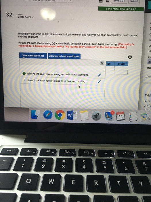 Solved Time remaining: 0:56:22 32. 2.00 points A company | Chegg.com Solved Time remaining: 0:56:22 32. 2.00 points A company | Chegg.com