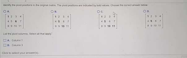 Solved Row reduce the matrix to reduced echelon form. | Chegg.com