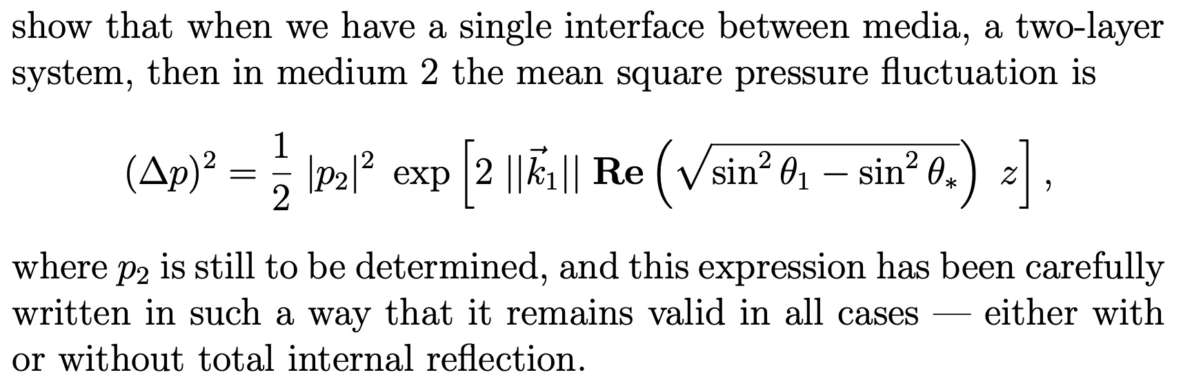 Solved show that when we have a single interface between | Chegg.com