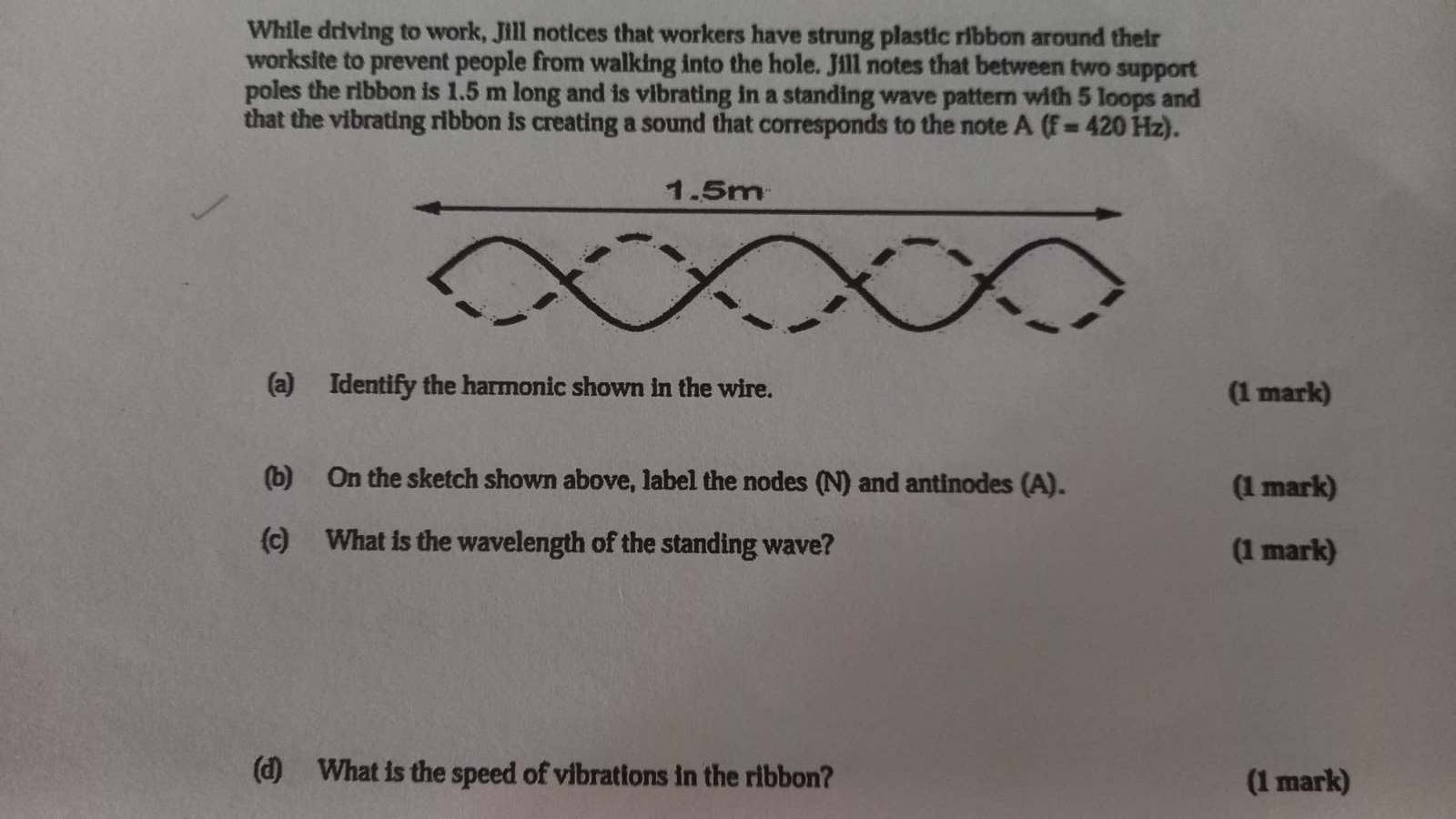 Solved While driving to work, Jill notices that workers have | Chegg.com