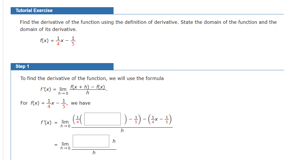Solved Tutorial Exercise Find the derivative of the function | Chegg.com