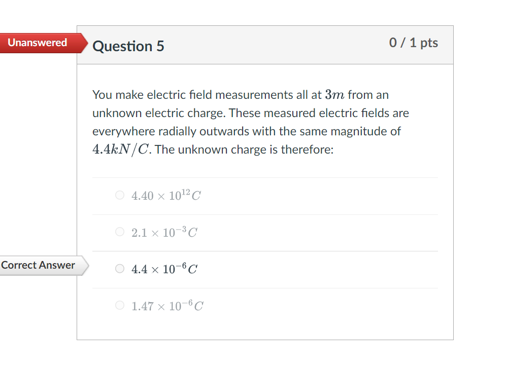 Solved You make electric field measurements all at 3m from | Chegg.com