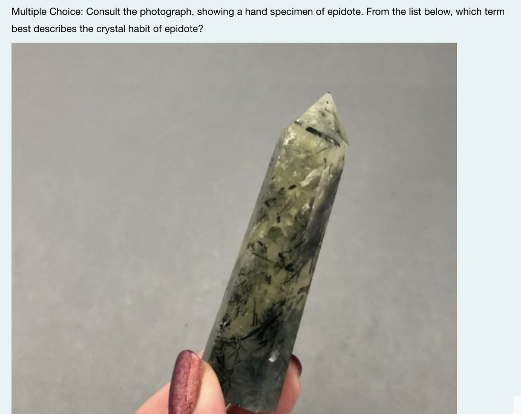 Solved Examine the photograph, showing two grains of | Chegg.com