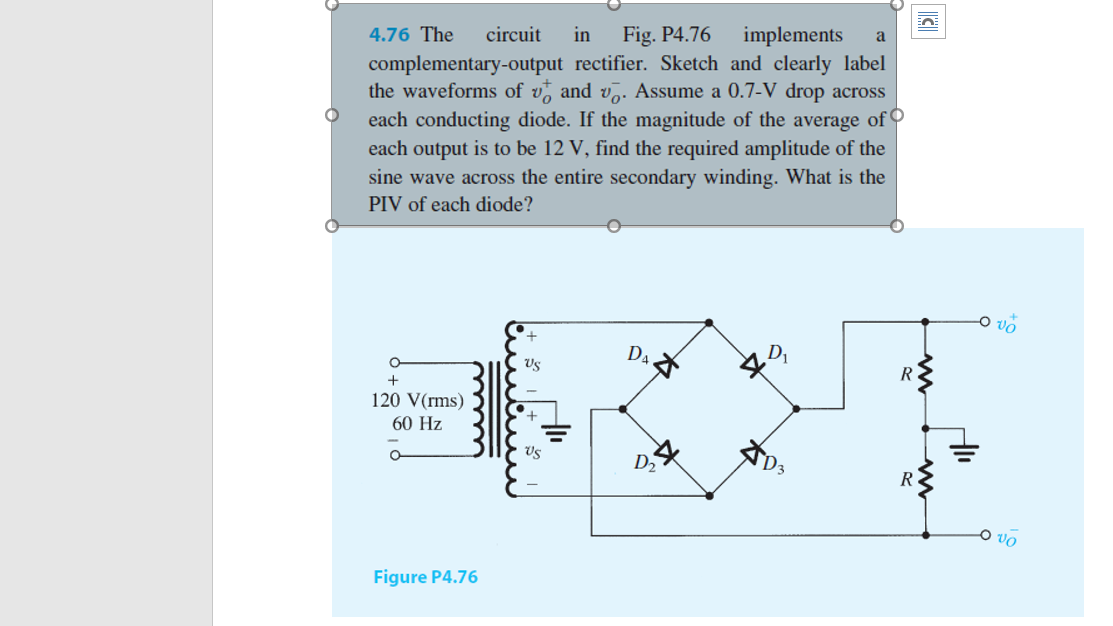 Solved CI a 4.76 The circuit in Fig. P4.76 implements | Chegg.com