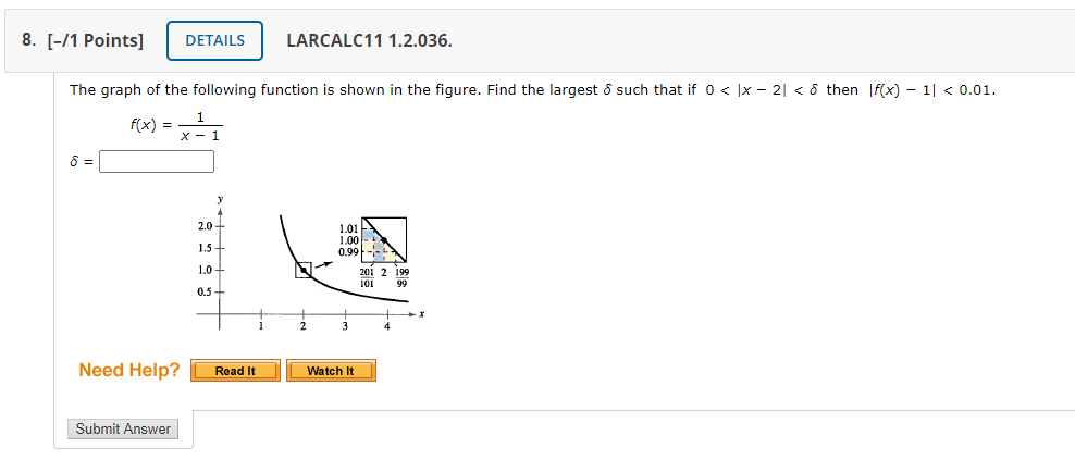 8. [-/1 Points] DETAILS LARCALC11 1.2.036. The graph | Chegg.com