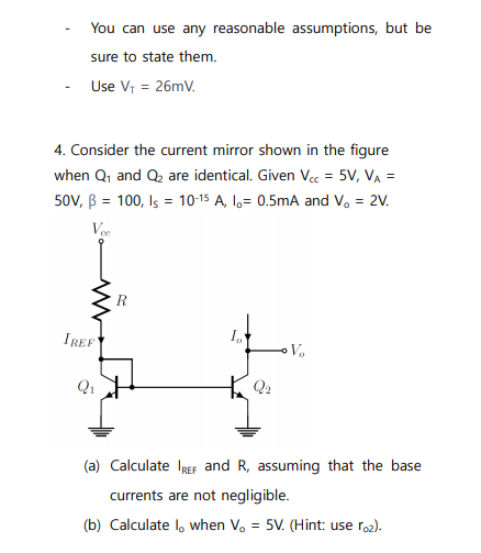 Solved You can use any reasonable assumptions, but be sure | Chegg.com